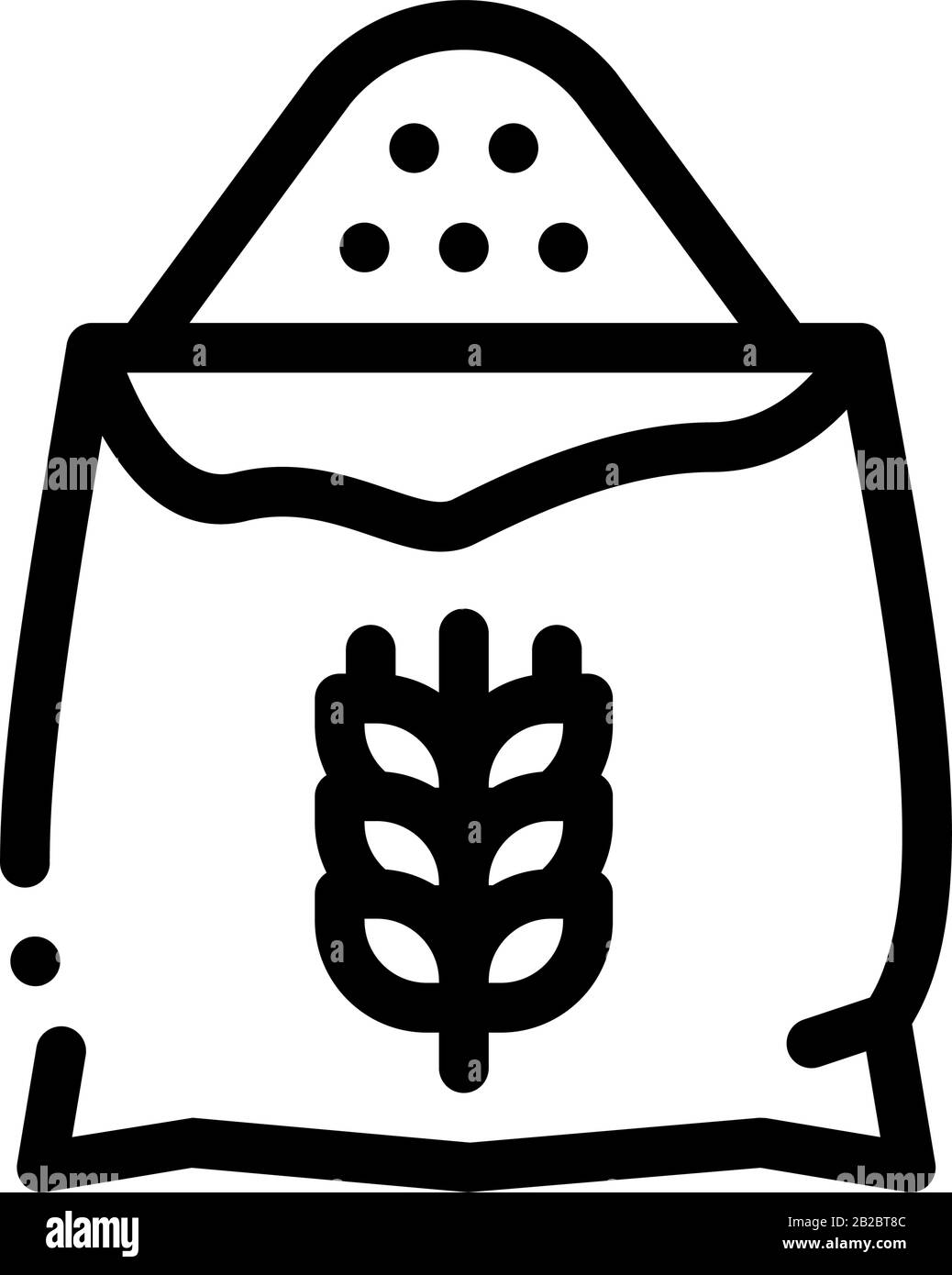 White line flour pack icon hi-res stock photography and images - Alamy