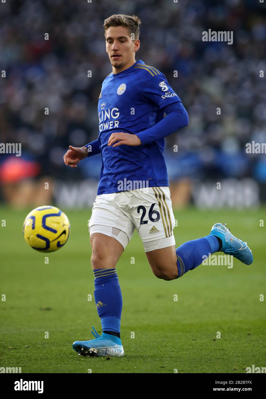 Leicester City's Dennis Praet during the Premier League match at King ...