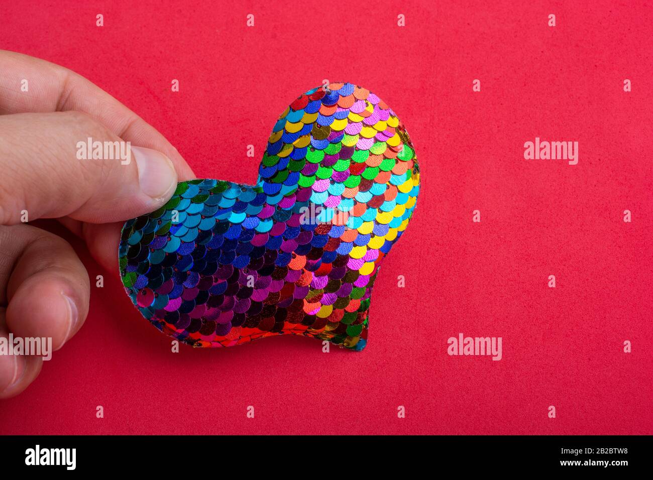 Heart shaped object in view as love conception Stock Photo - Alamy