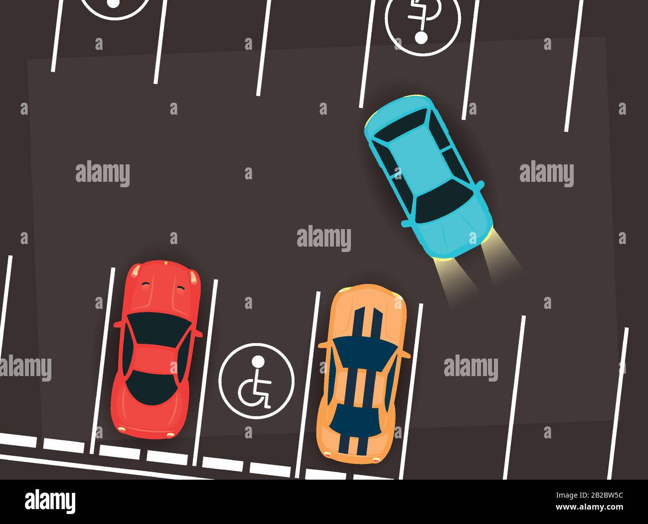Parking in garage space Stock Vector Images - Alamy