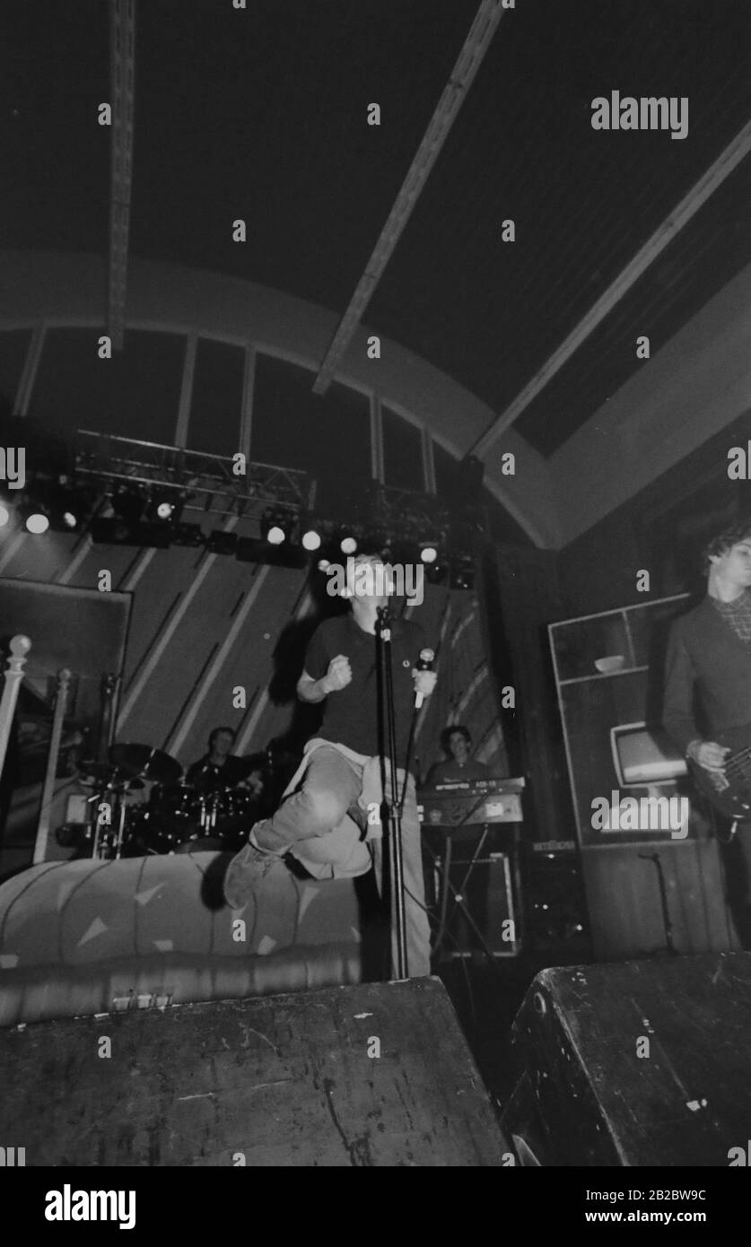 Blur perform live at Mandela Hall, University of Sussex during their ...