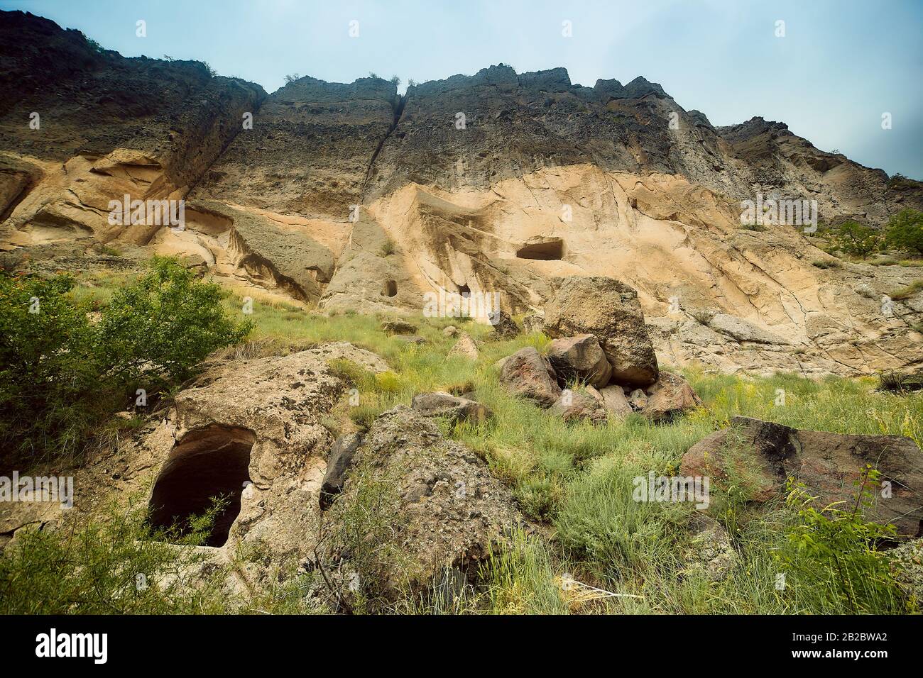 Natural landscapes in the mountains of Georgia , clean air, good ...