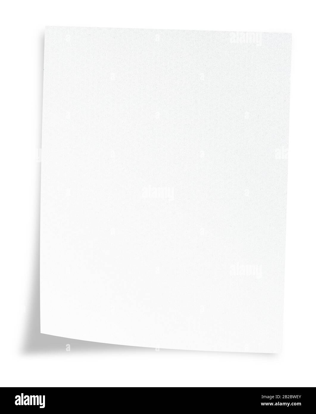 White Paper sheet background - isolated on white Stock Photo - Alamy