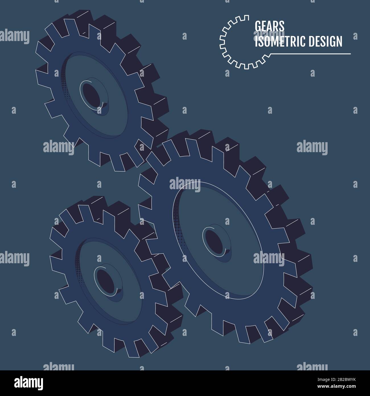 Cogs vector infographic hi-res stock photography and images - Alamy