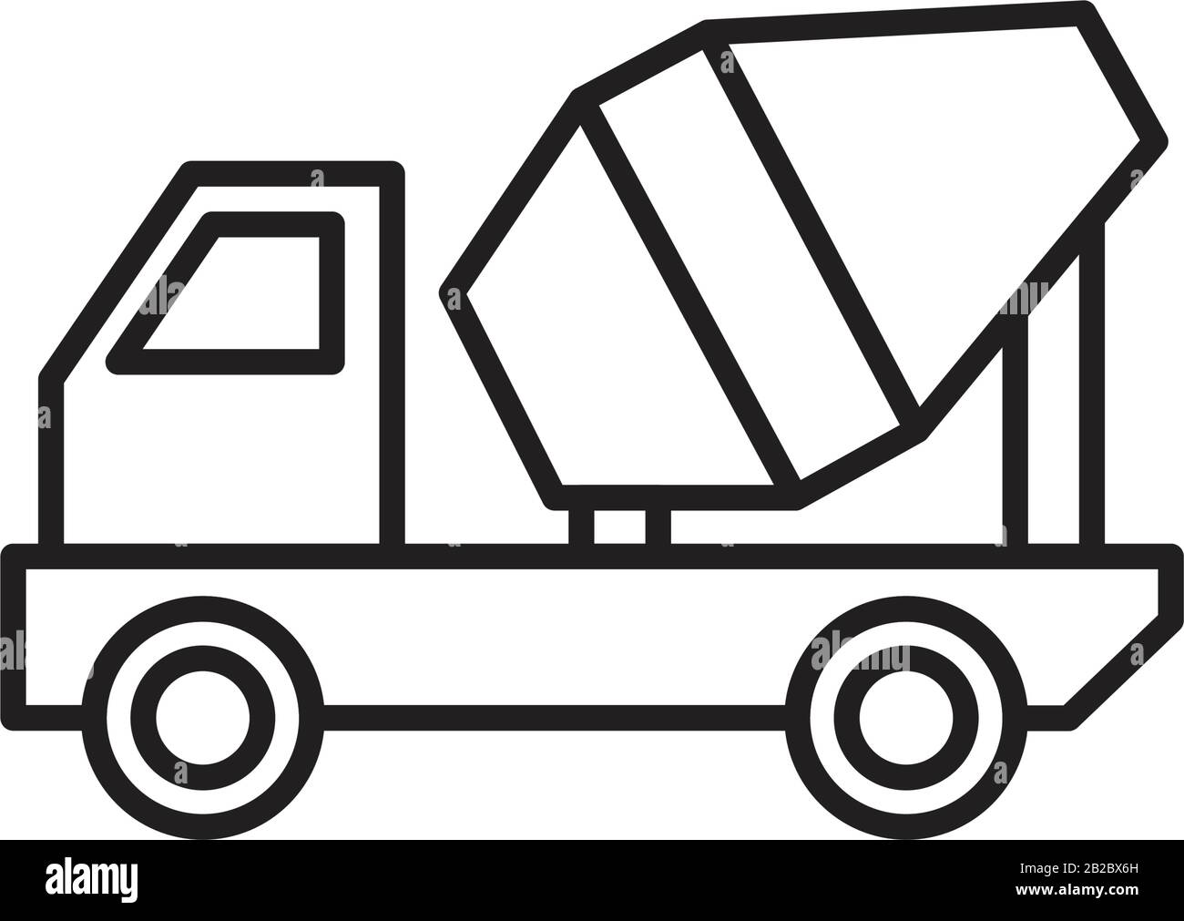 Concrete mixer icon template black color editable. Concrete mixer icon ...