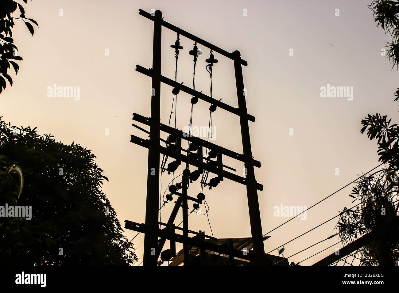A picture of electric wires Stock Photo - Alamy