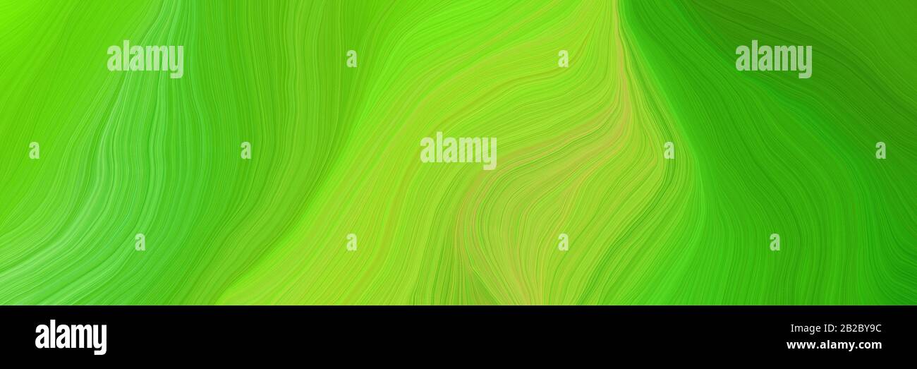 beautiful futuristic banner with moderate green, yellow green and ...