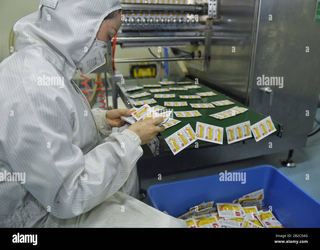 Chengdu, China's Sichuan Province. 2nd Mar, 2020. Staff works at the ...