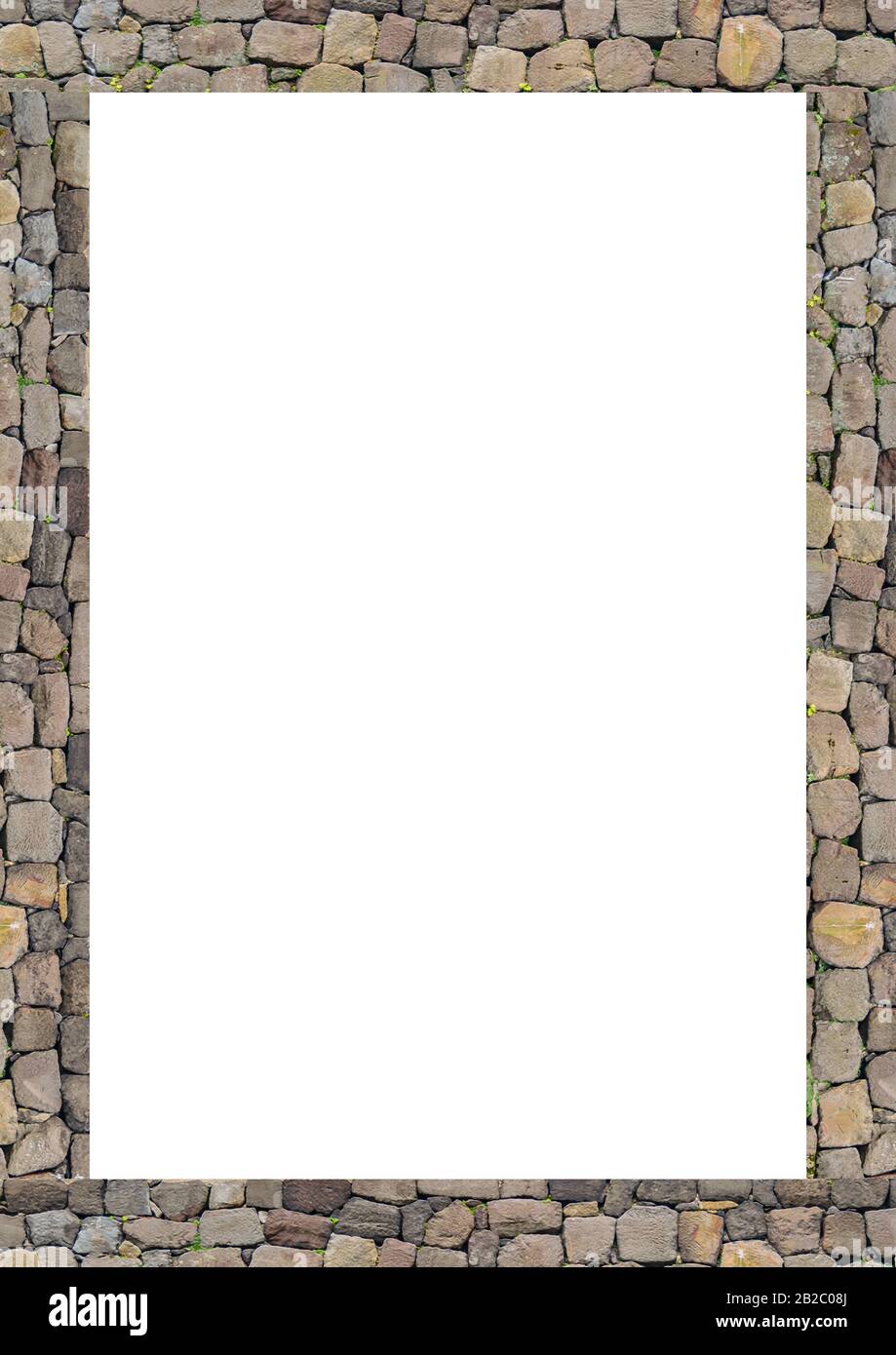 White frame background with decorated design borders Stock Photo - Alamy