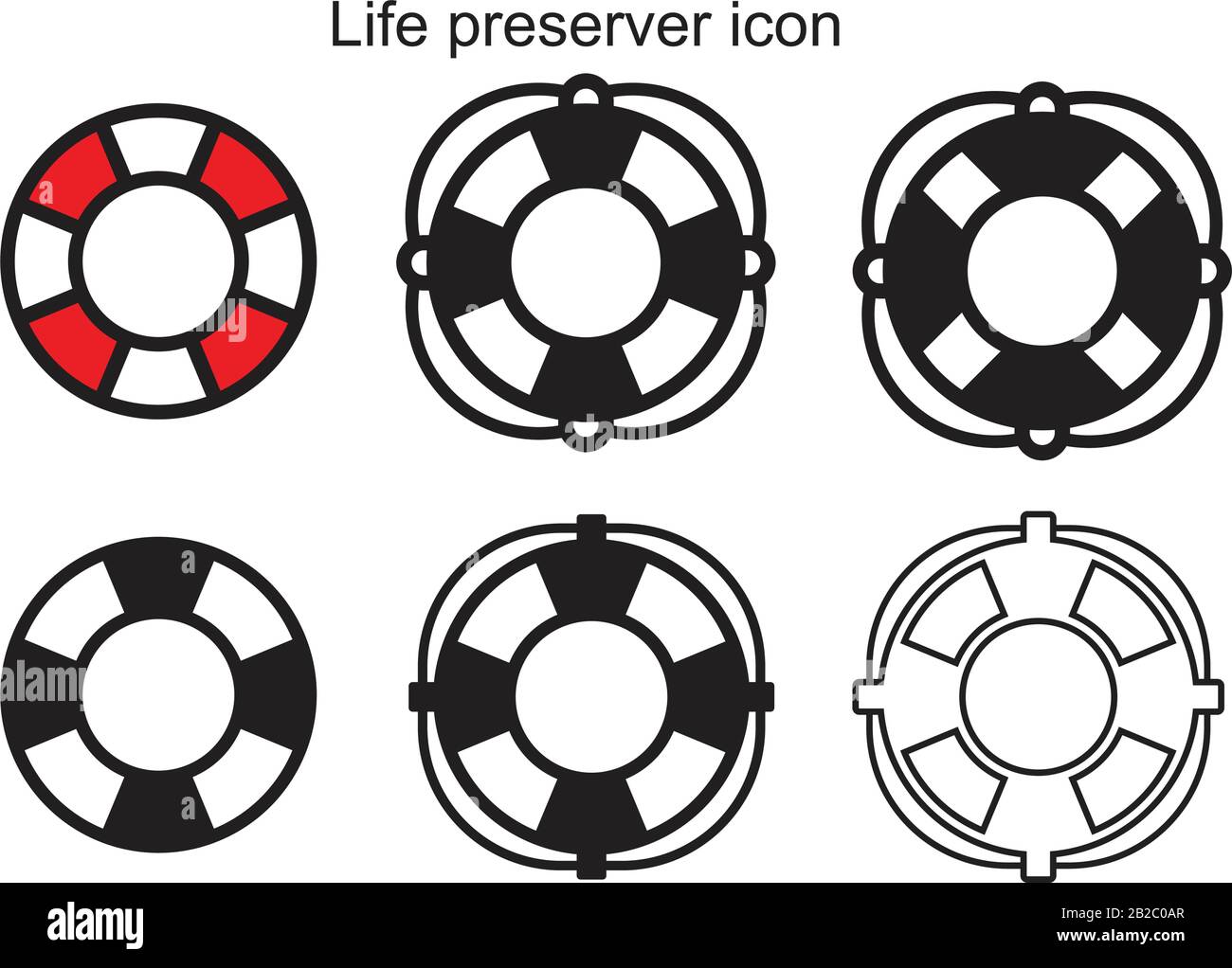 life preserver icon template black color editable. Bow and arrow icon ...