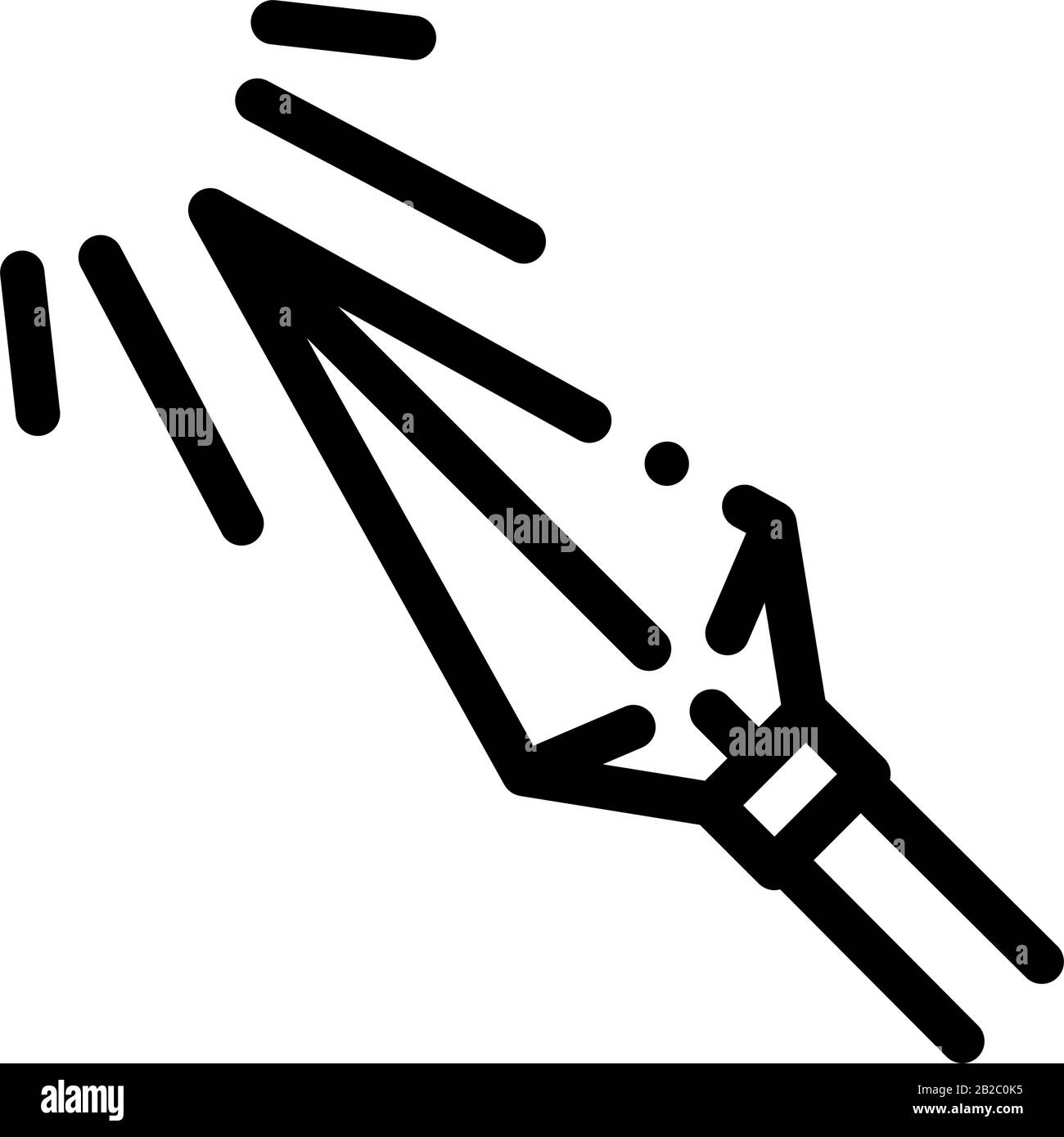 Sharp Arrowhead Archery Icon Thin Line Vector Stock Vector Image & Art ...