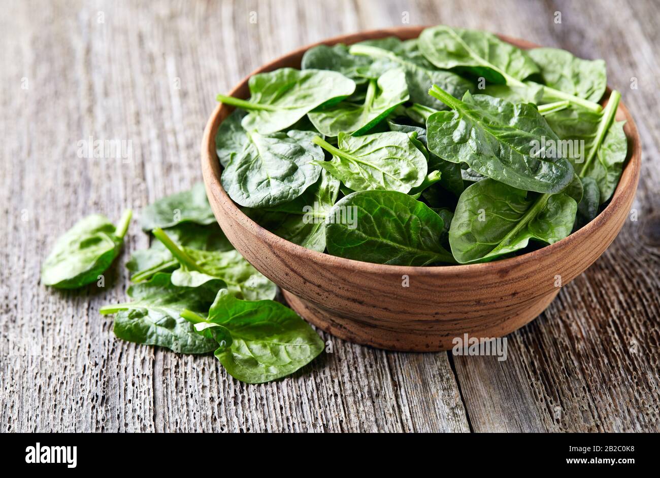 Baby spinach leaves closeup hi-res stock photography and images - Alamy