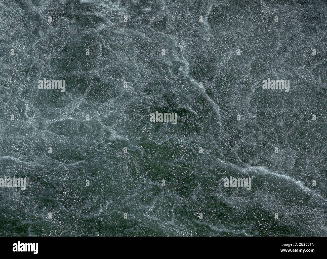 View of a river from above. Water flow in different texture, patterns ...