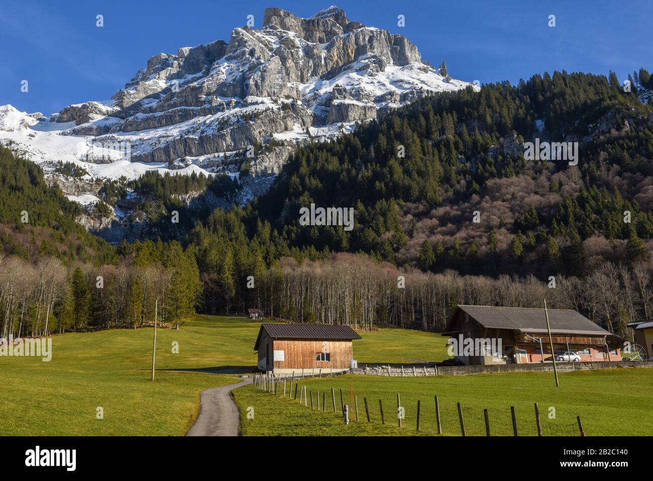 Mountain landscape at Engelberg on the Swiss alps Stock Photo - Alamy