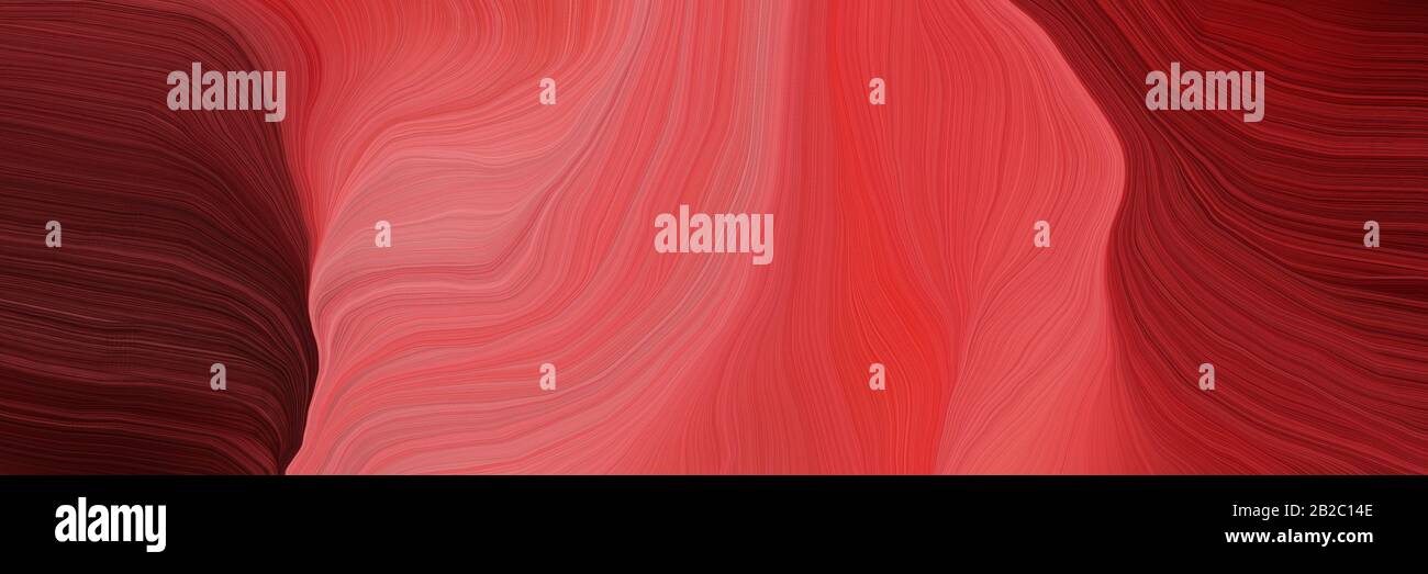 landscape banner with waves. modern curvy waves background illustration ...