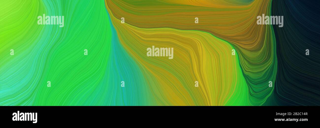 landscape banner with waves. contemporary waves illustration with ...