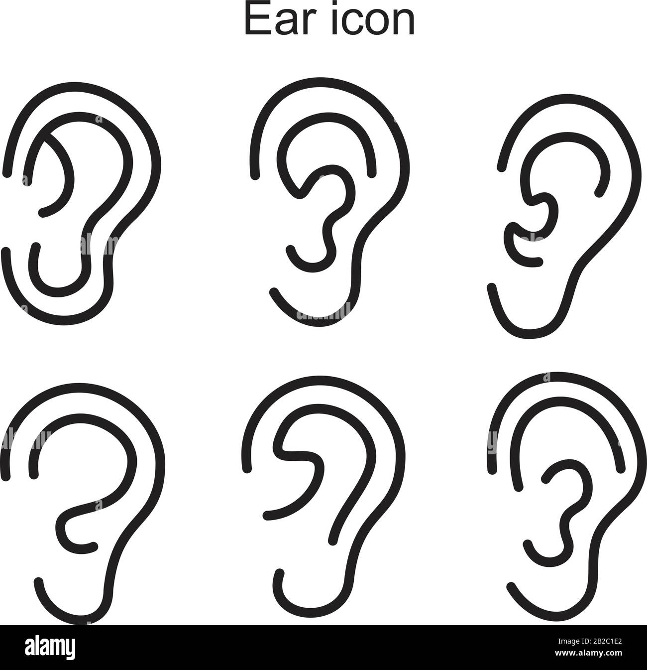 Anatomy of ear Black and White Stock Photos & Images - Alamy