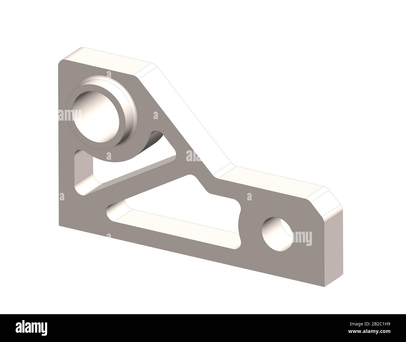 3d image of a mechanical cad part isolated on white Stock Photo - Alamy