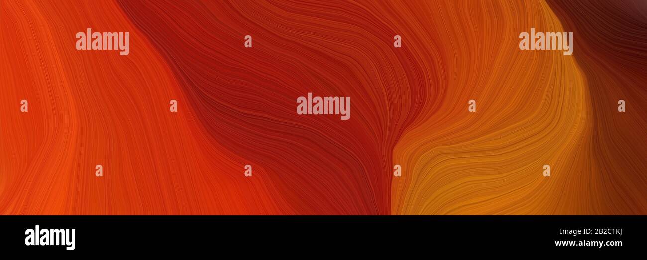 beautiful futuristic banner with firebrick, orange red and coffee color ...