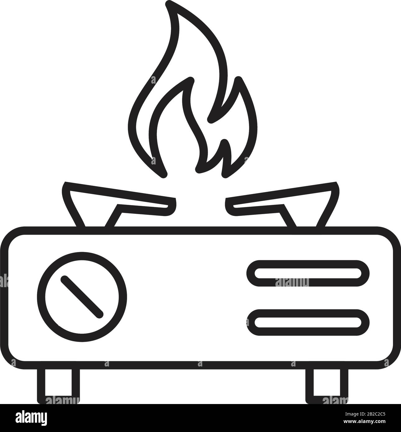Stove icon template black color editable. Stove icon symbol Flat vector ...