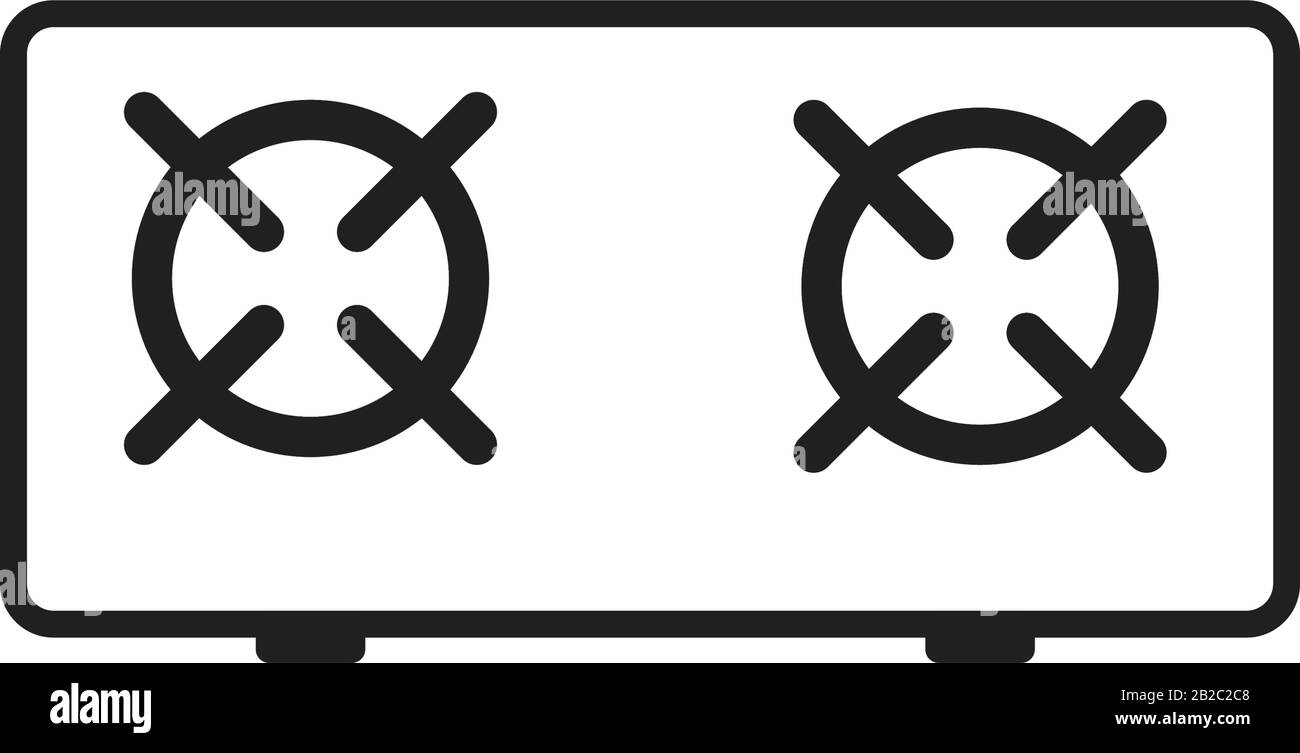Stove icon template black color editable. Stove icon symbol Flat vector ...