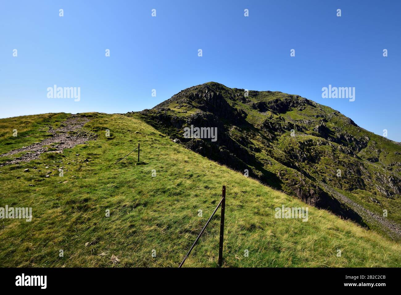 Pillar showing the high level route and ridge routes to the summit ...