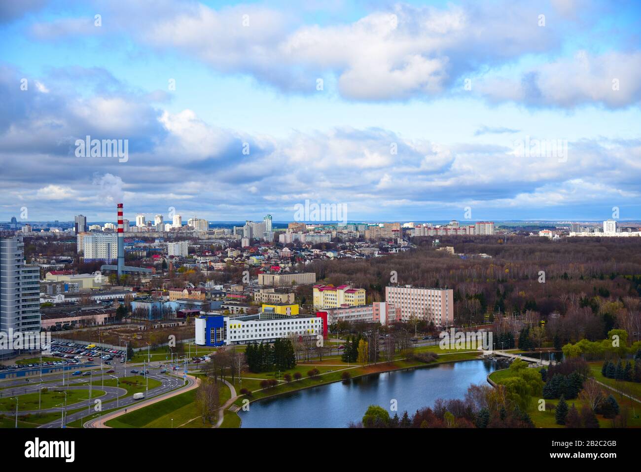 The capital of Belarus is Minsk, a top view Stock Photo - Alamy
