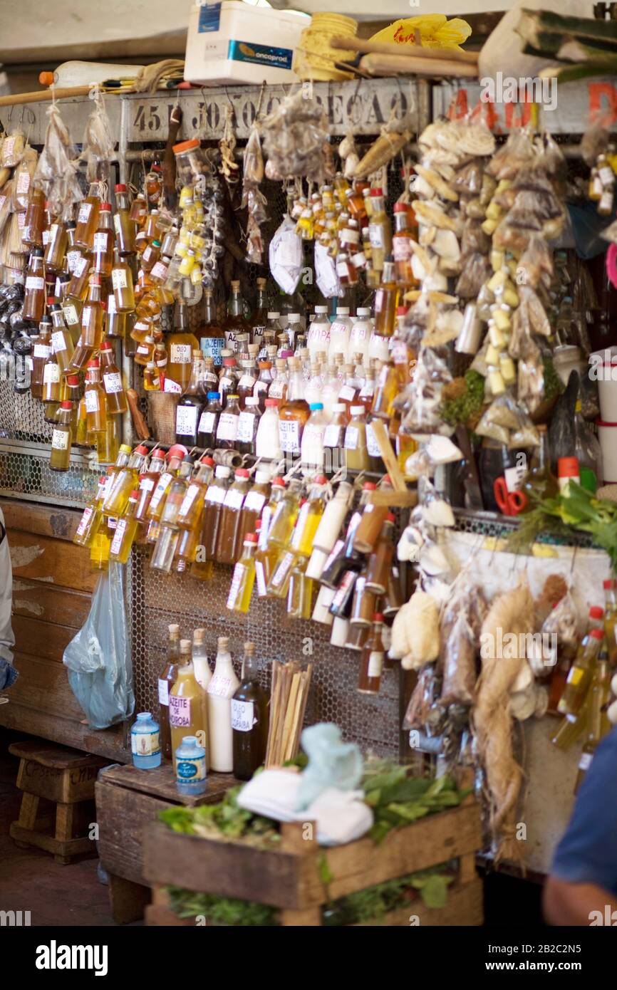 Hut, Pots, Ver-o-Peso Market, Belém, Pará, Brazil Stock Photo - Alamy