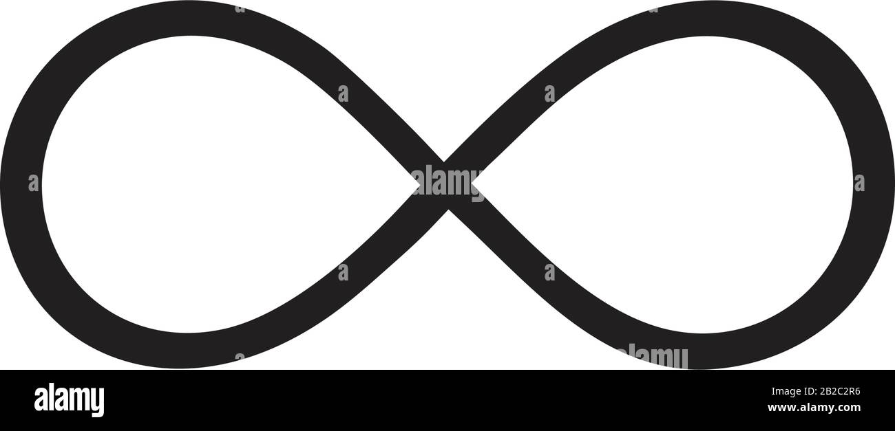 Infinity sign icon template black color editable. Infinity sign icon ...