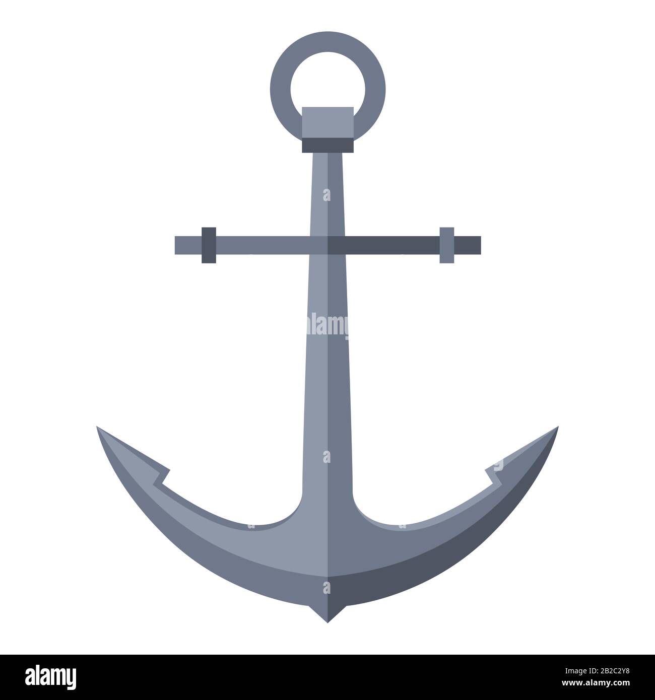 Illustration of ship anchor. Nautical symbol icon Stock Vector Image ...