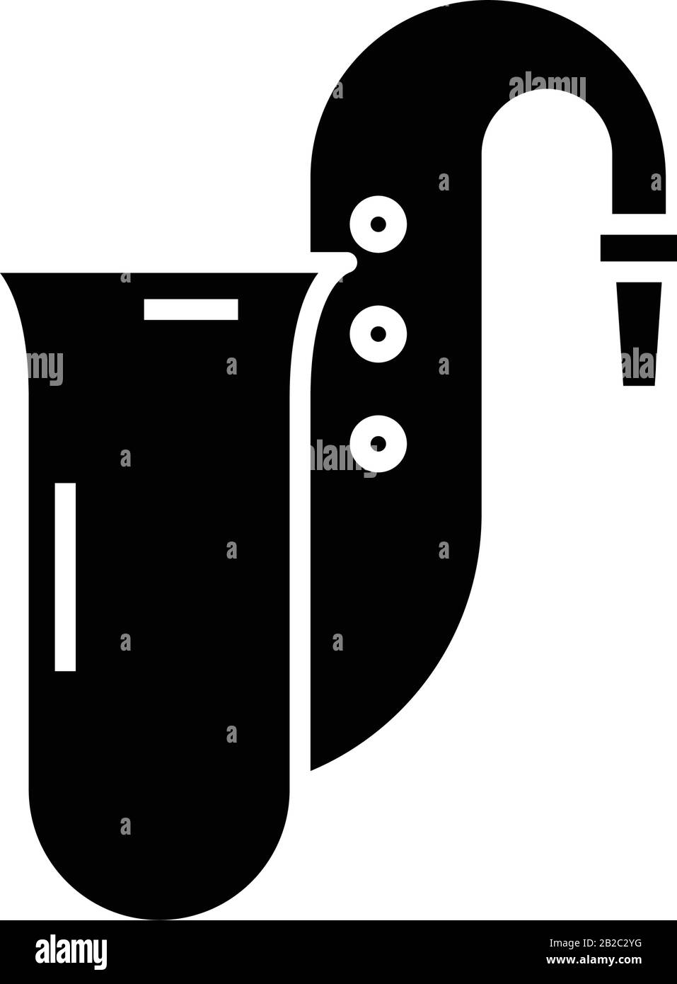 Jazz music black icon, concept illustration, vector flat symbol, glyph ...