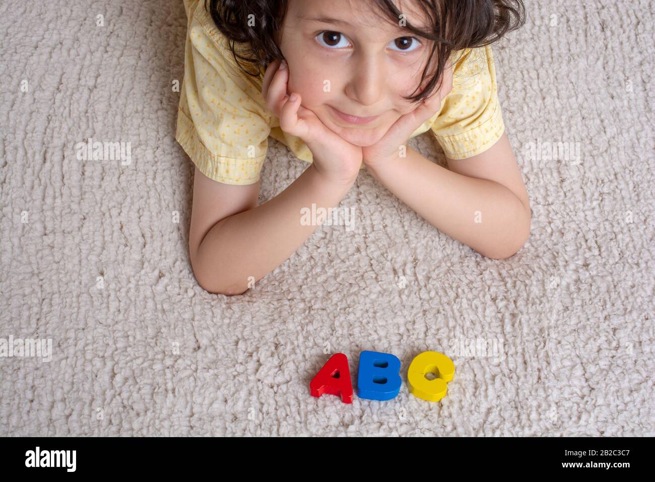 ABC alphabet cubes kindergarten education concept Stock Photo - Alamy