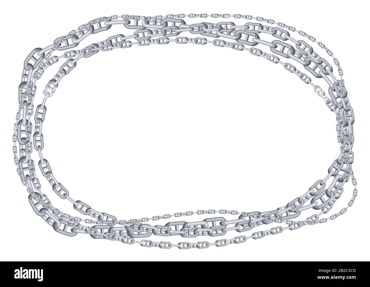 Frame with old chains Stock Vector Image & Art - Alamy