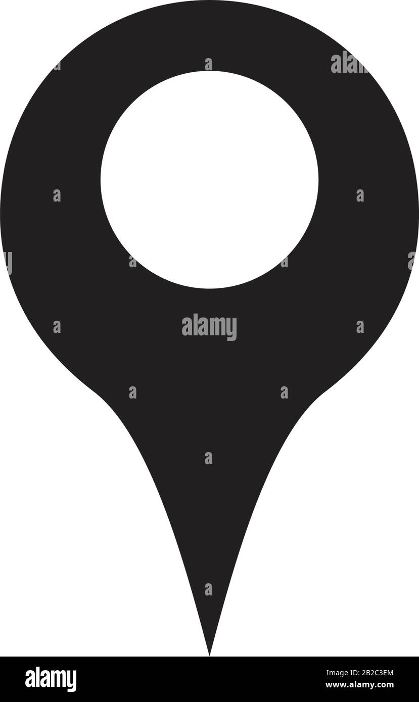 Location vector icon template black color editable. Location vector ...