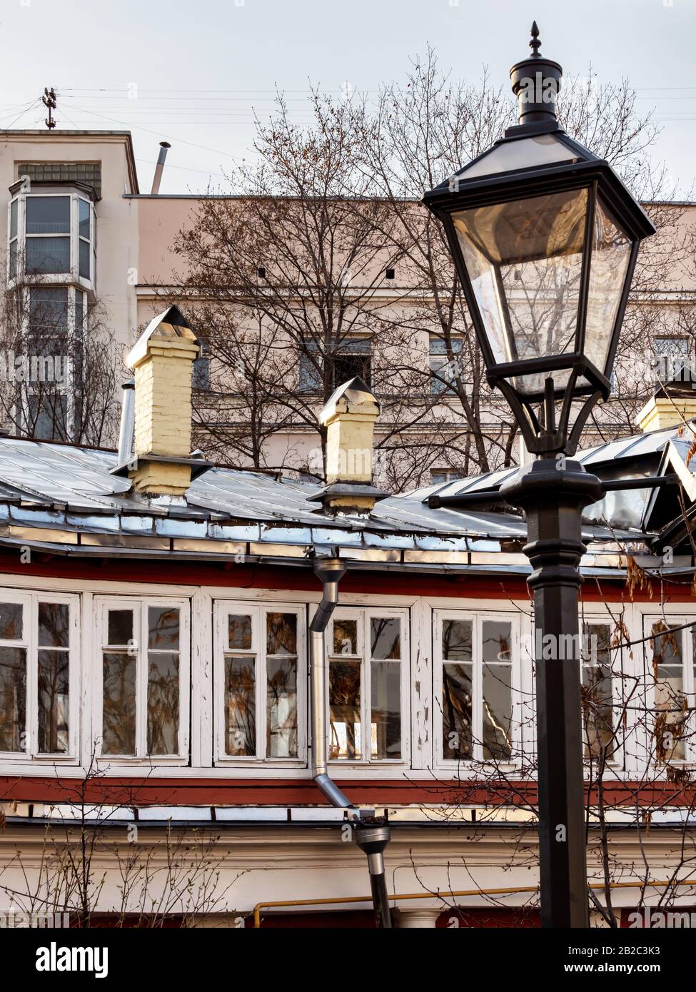 Classic old street lamp. History and culture. Sunny day Stock Photo - Alamy