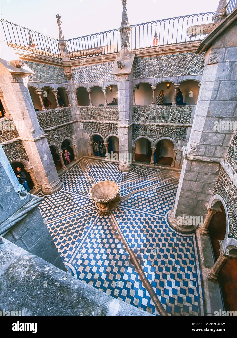 Park and National Palace of Pena in Portugal Stock Photo - Alamy