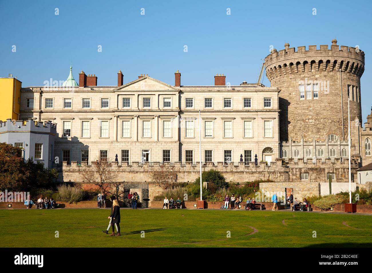 The Dubh Linn gardens in Dublin Castle, Ireland Stock Photo - Alamy