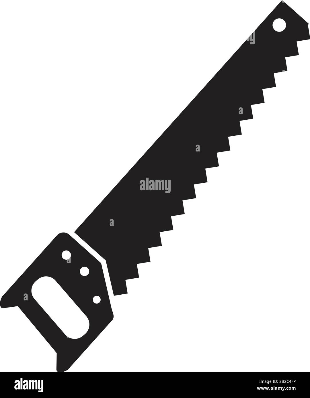 Hacksaw icon template black color editable. Hacksaw icon symbol Flat ...