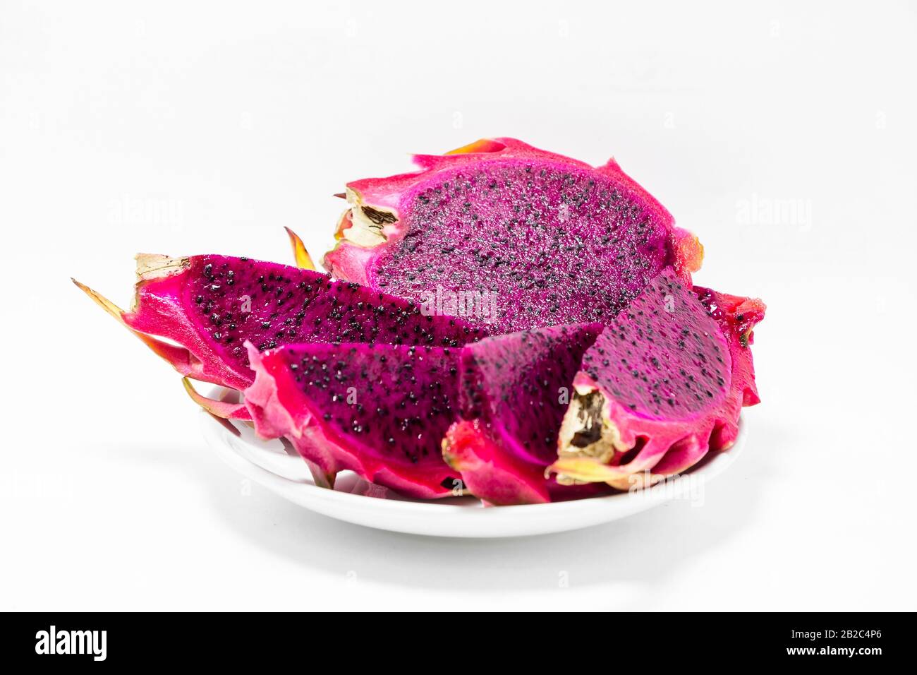 Dragon fruit on white background Stock Photo - Alamy