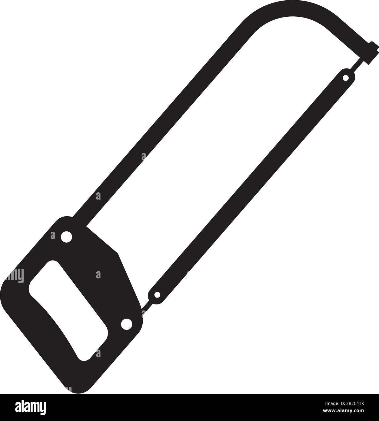 Hacksaw icon template black color editable. Hacksaw icon symbol Flat ...