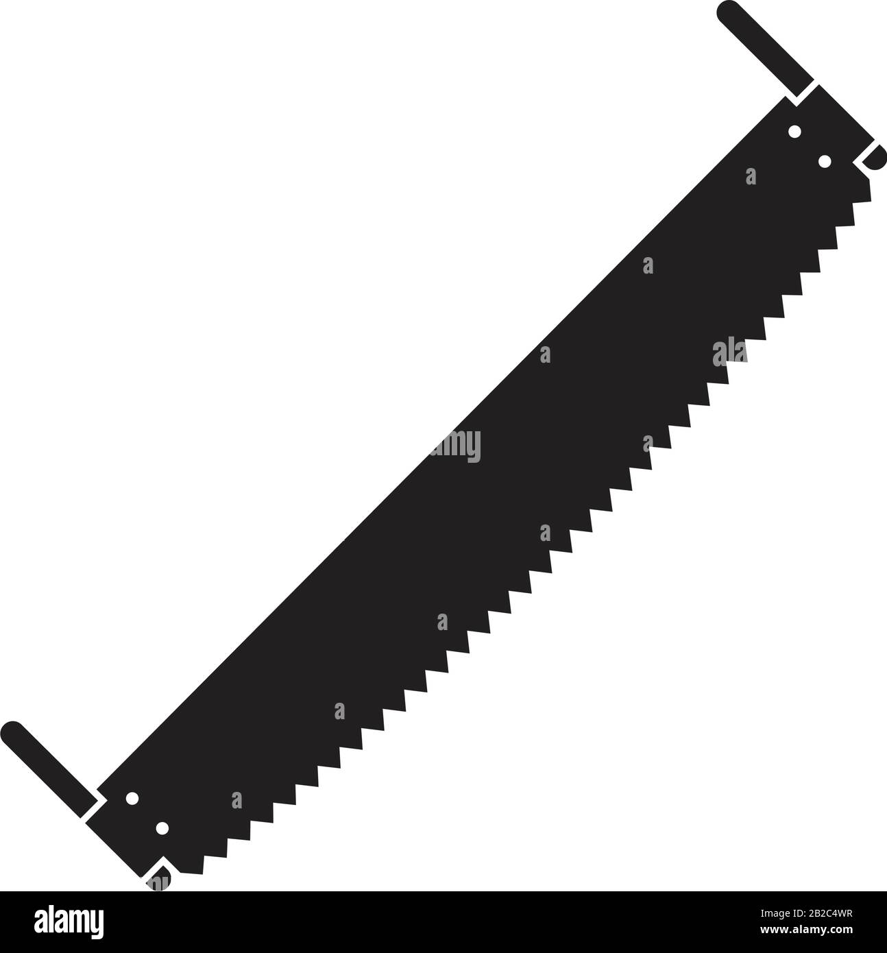Hacksaw icon template black color editable. Hacksaw icon symbol Flat vector illustration for ...