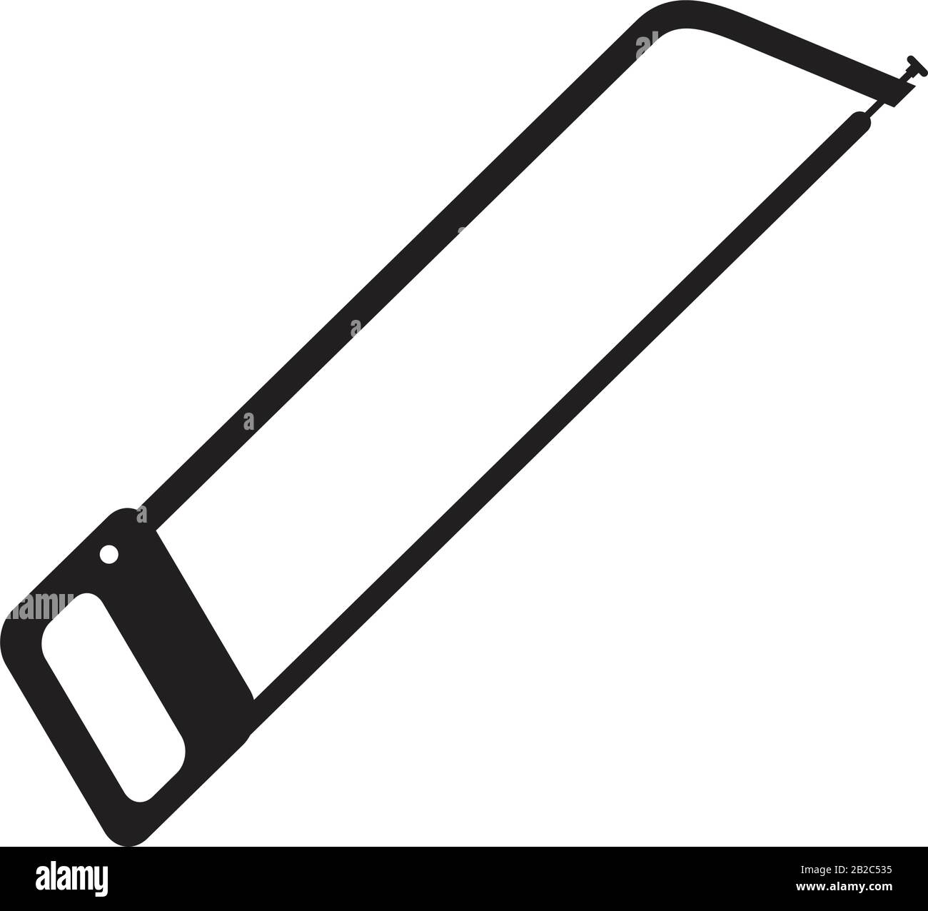 Hacksaw icon template black color editable. Hacksaw icon symbol Flat vector illustration for ...