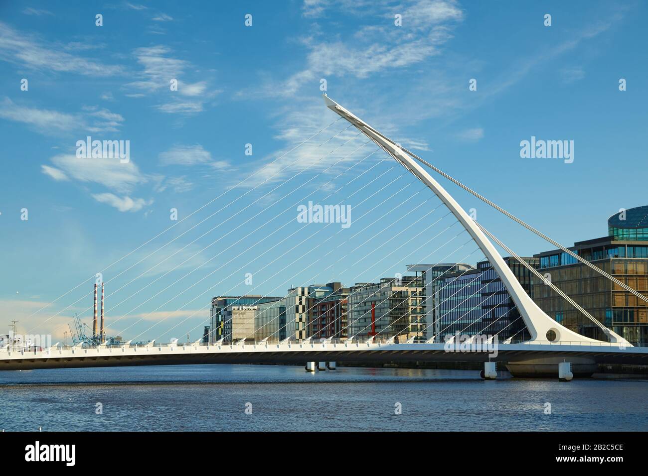 A view along the quays in Dublin City, Ireland Stock Photo - Alamy