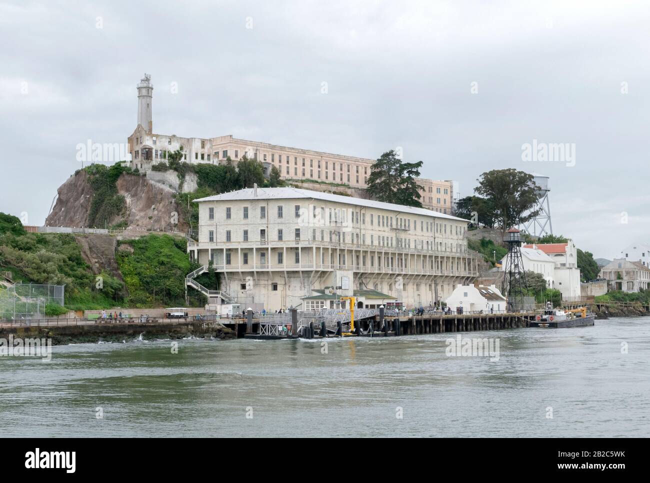The Alcatraz Federal Penitentiary on Alcatraz Island in San Francisco ...