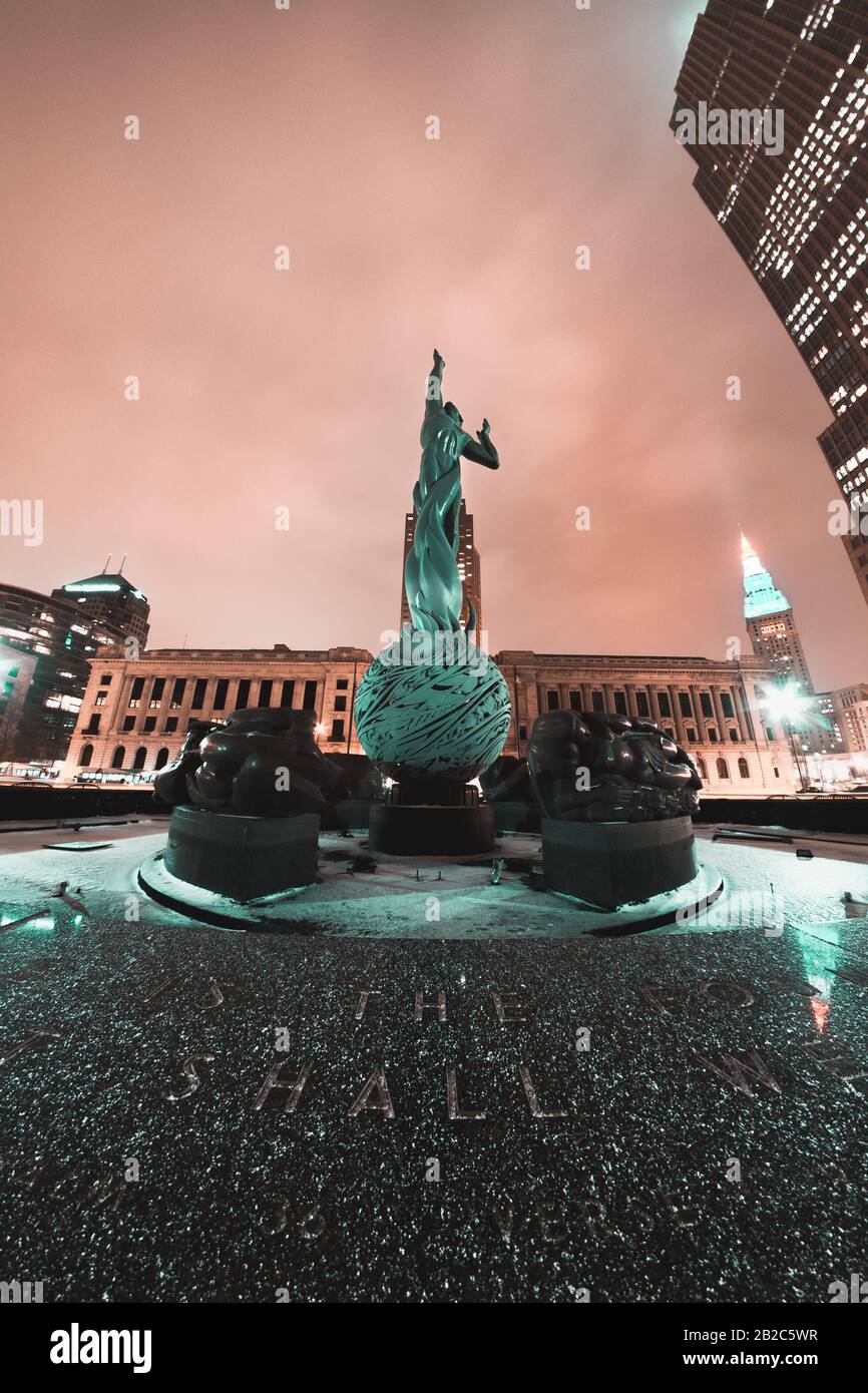 Statue of Eternal Life in Cleveland Ohio Stock Photo - Alamy