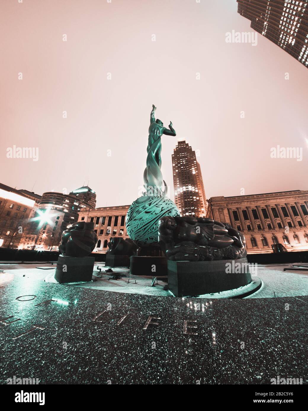 Statue of Eternal Life in Cleveland Ohio Stock Photo - Alamy