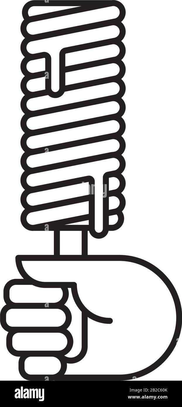 Hand Holding Ice Cream Popsicle Vector Line Icon Sweet Food Ice Lolly