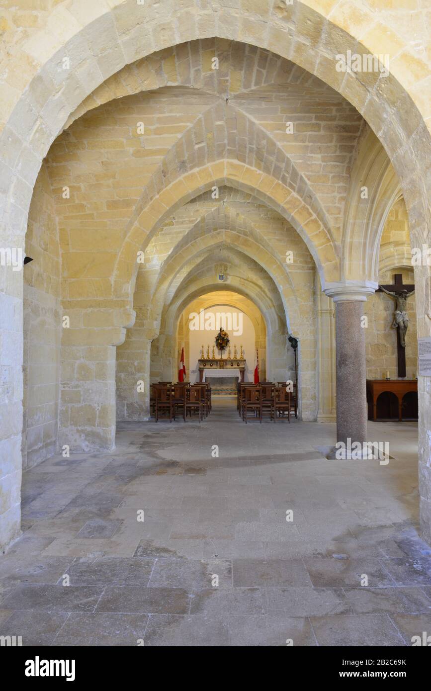 Chapel of St Anne at Fort St Angelo in Malta Stock Photo - Alamy