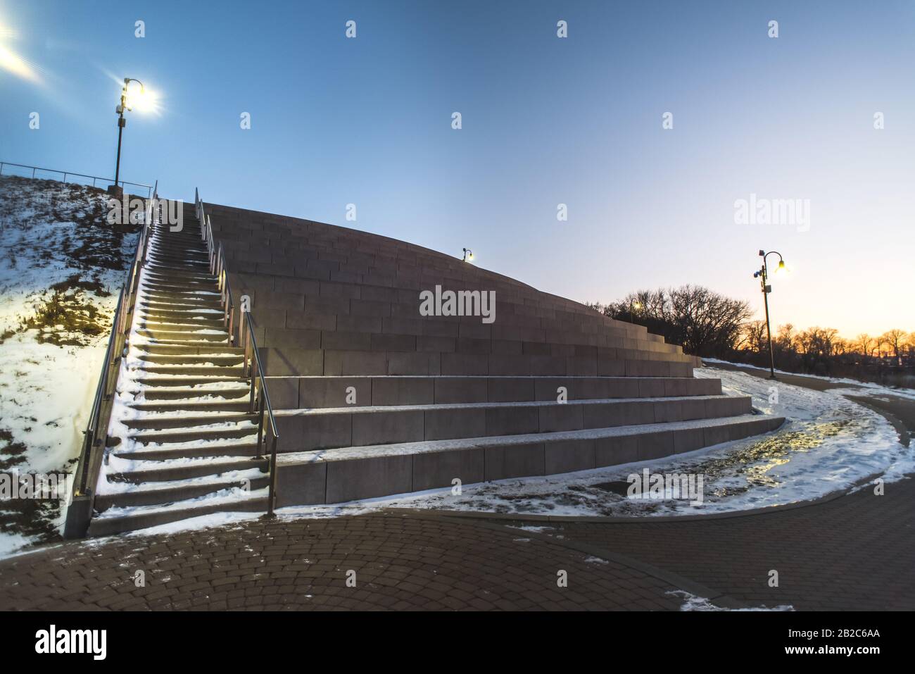 Lakewood Park Solstice Steps Stock Photo - Alamy