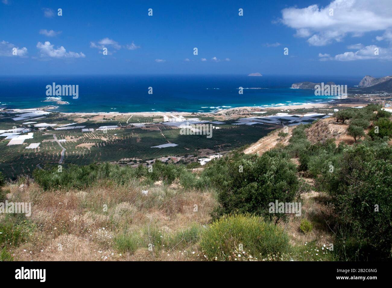 Falasarna beach, Crete, Greece Stock Photo - Alamy